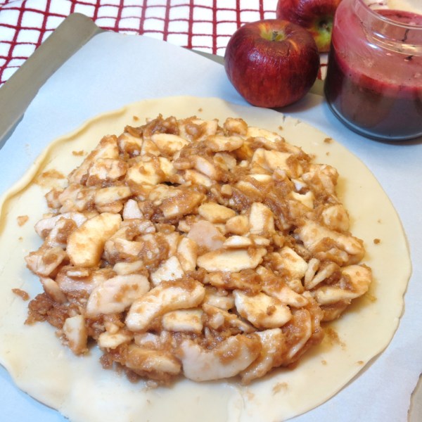 ‘Quick ‘n Easy’ – Rustic One Crust Apple Pie with Maple Whipped Cream